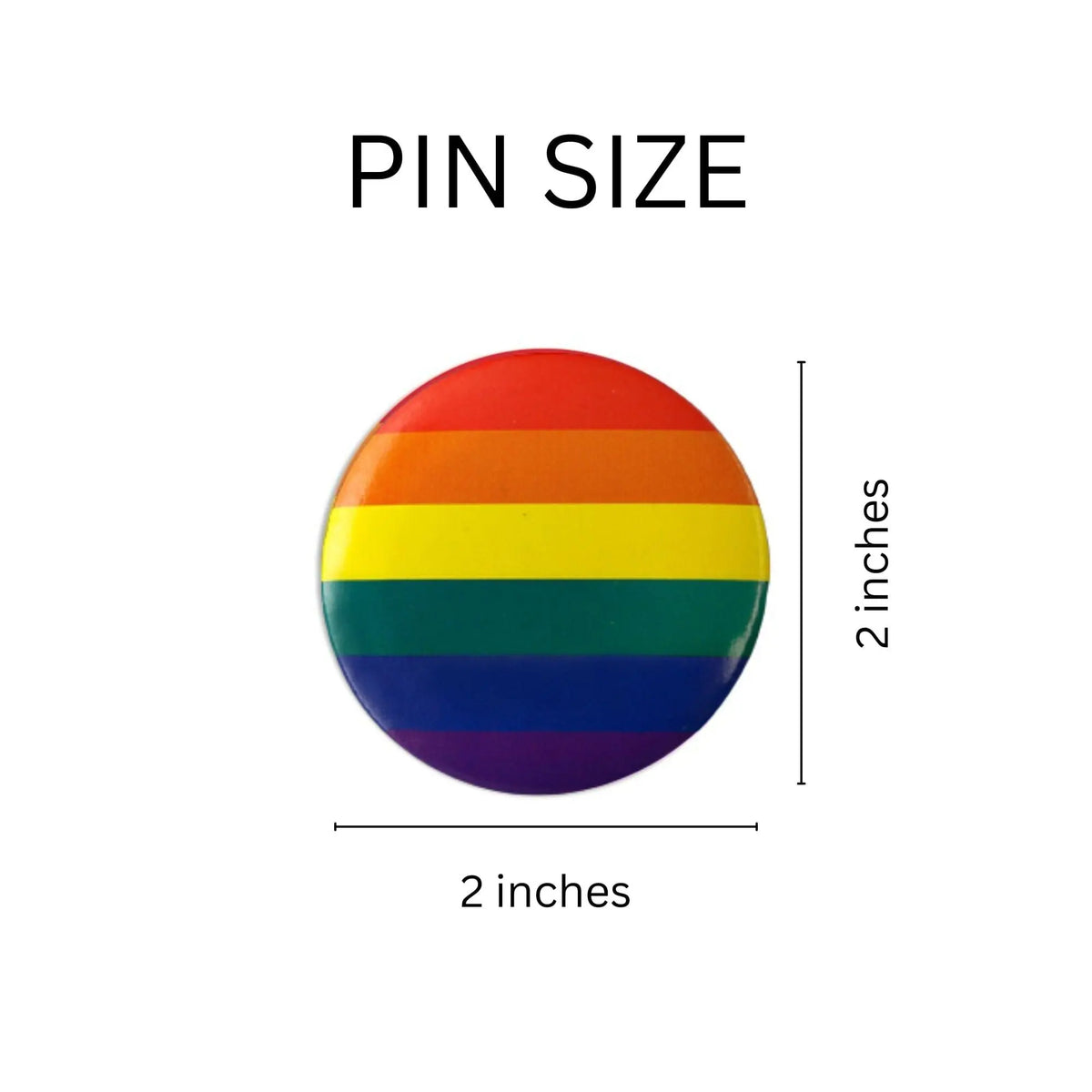 pin flag size