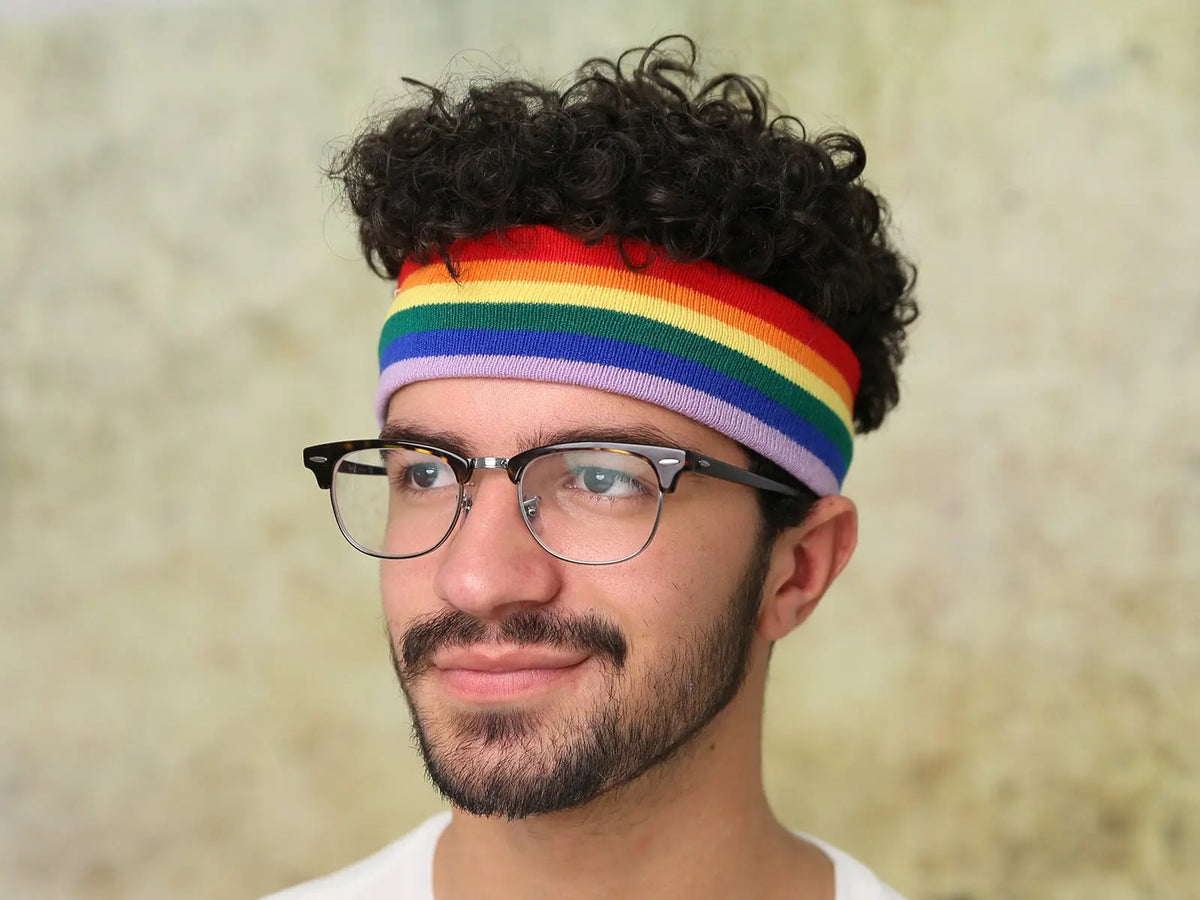 Rainbow Striped Sport Headbands, LGBTQ Gay Pride Awareness – We are Pride