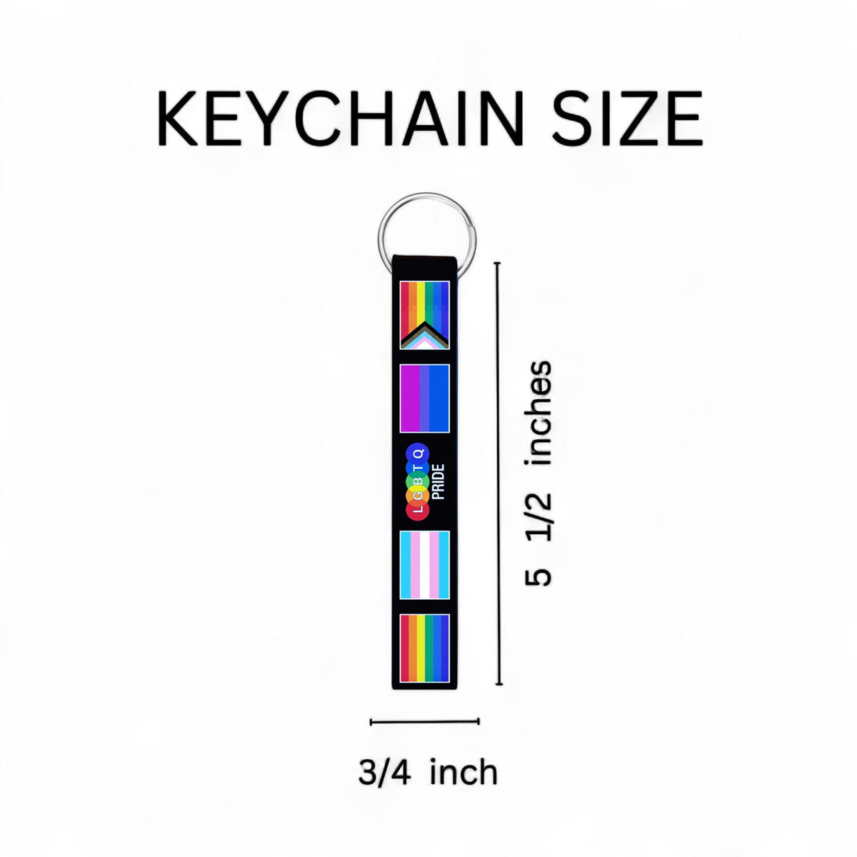 Multi Gay Pride Flag Lanyard Style Keychains, Bulk LGBTQ Flag Keychain ...