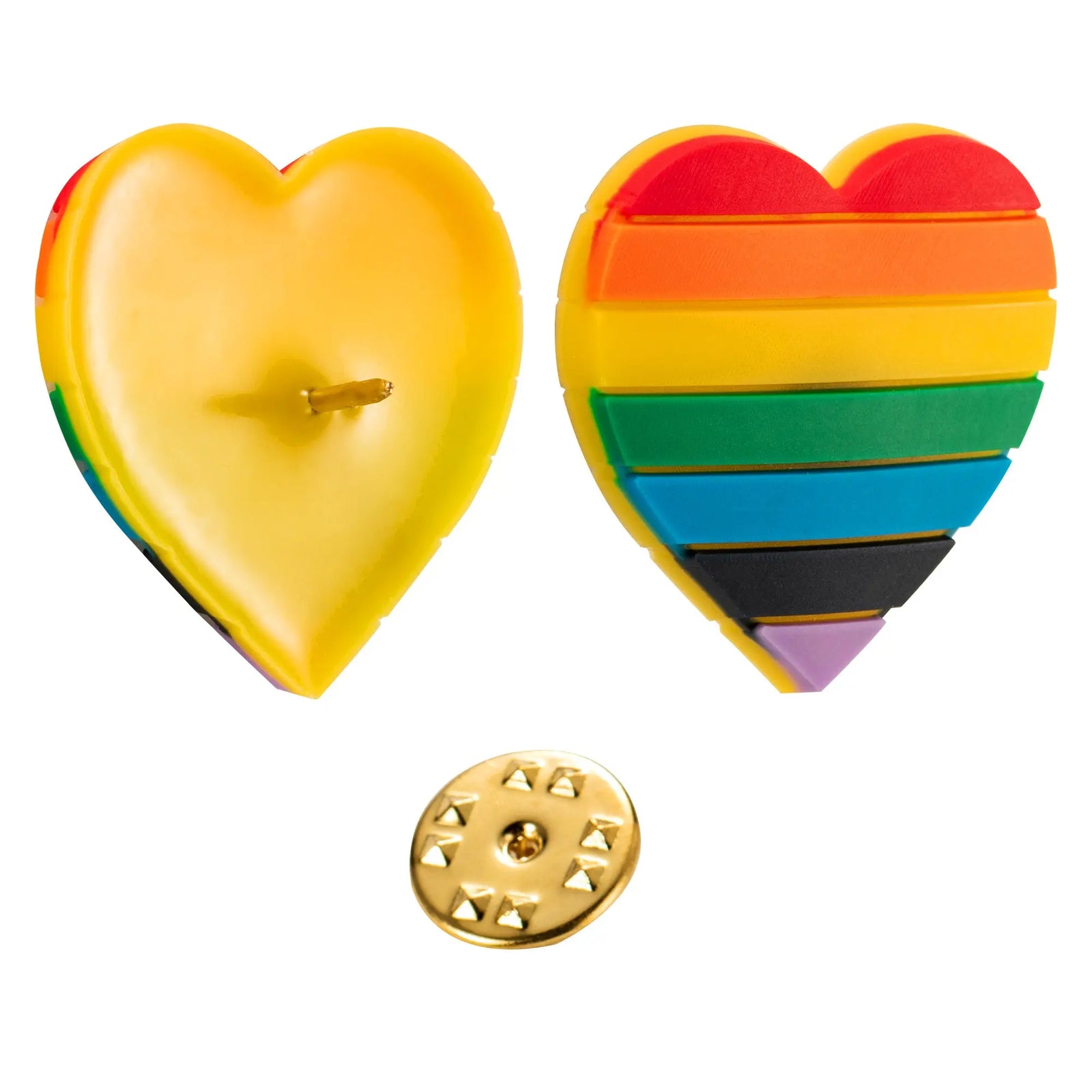 Bulk Rainbow Heart Pride Pins - LGBTQ+ Awareness Accessories – We are Pride