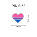 Bisexual Heart Shaped Pins, LGBTQ Gay Pride Bulk Pins – We are Pride