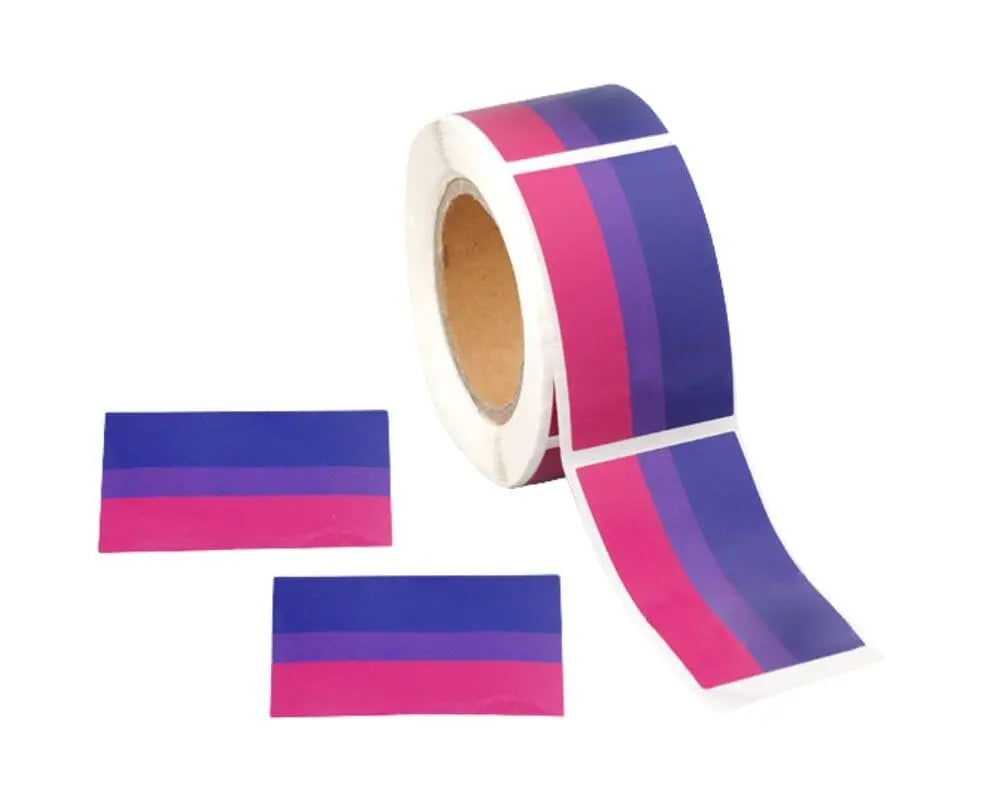 Bisexual Rectangle Flag Stickers, LGBTQ Gay Pride Awareness – We are Pride