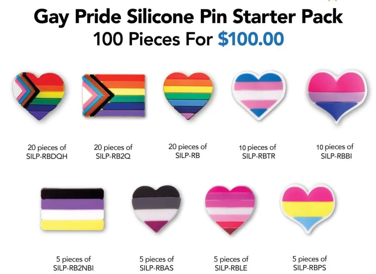 Bulk Rainbow, Gay Pride Pins Variety Pack, Rainbow, Transgender ...