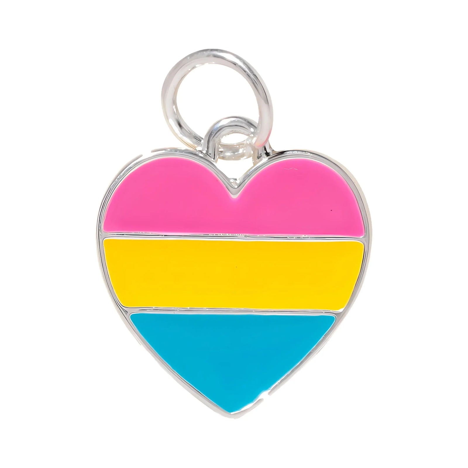 Heart Shaped Pansexual Pride Charms, LGBTQ Gay Pride Jewelry – We are Pride