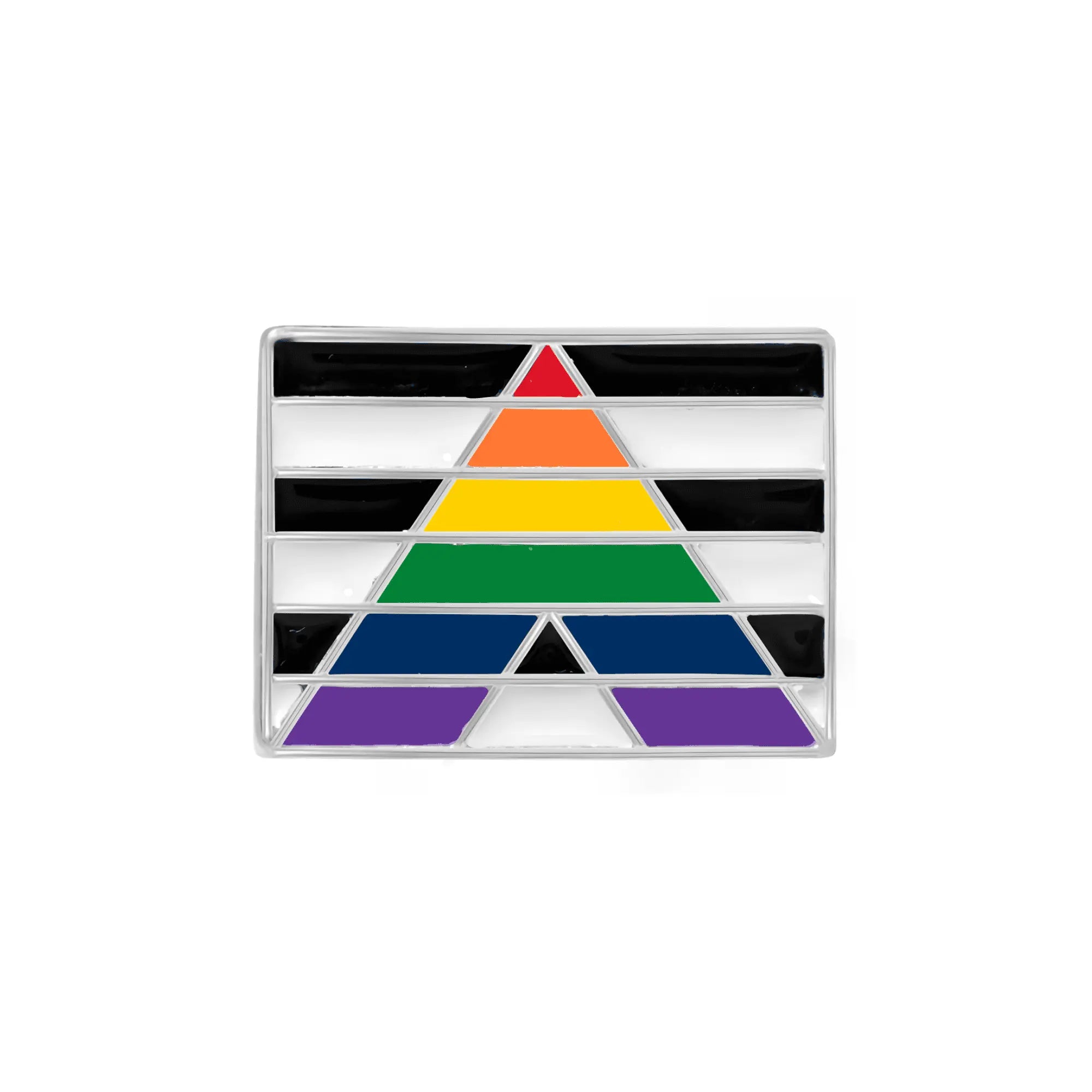 Rectangle Straight Ally LGBTQ Pride Flag Pins in Bulk – We are Pride