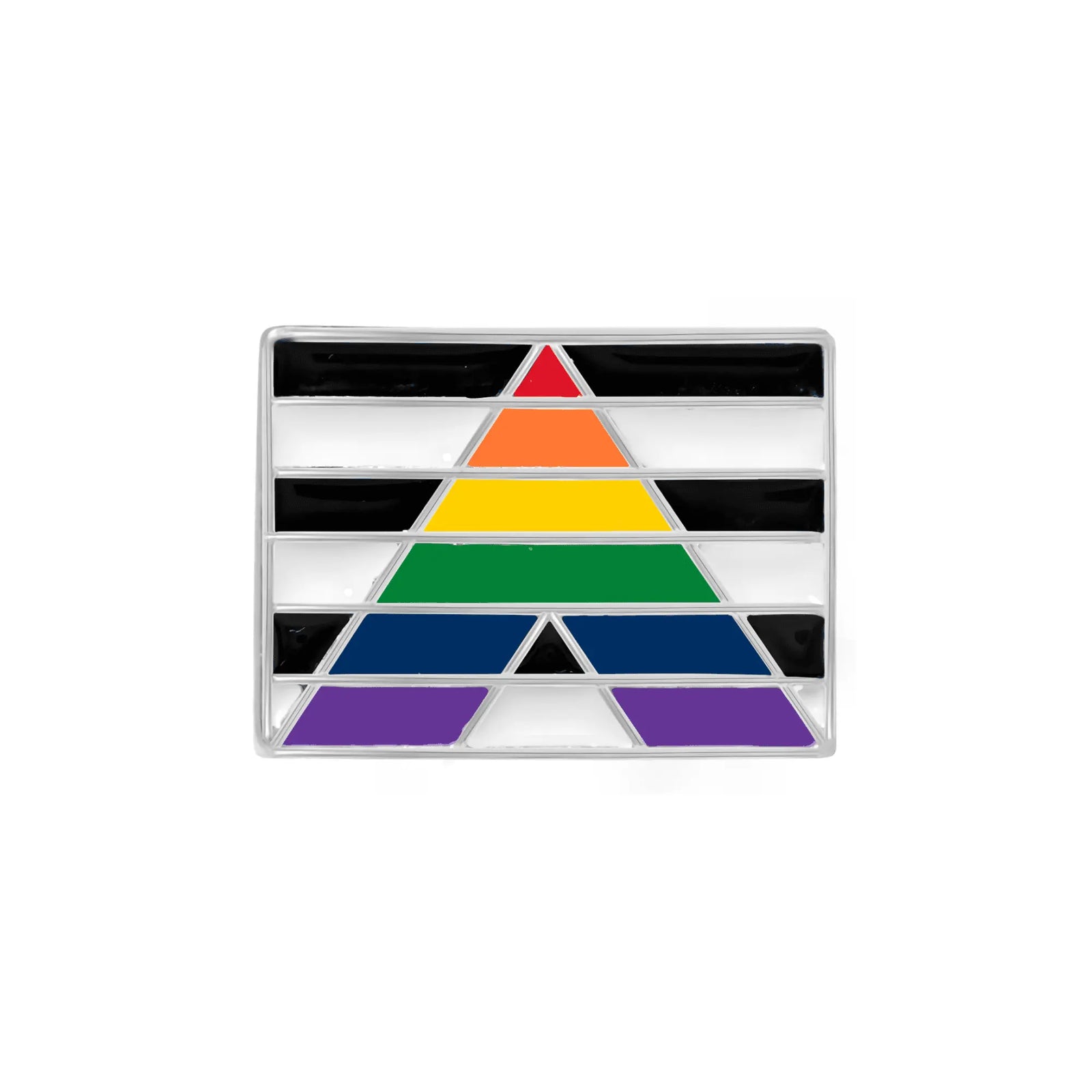 Rectangle Straight Ally LGBTQ Pride Flag Pins in Bulk – We are Pride