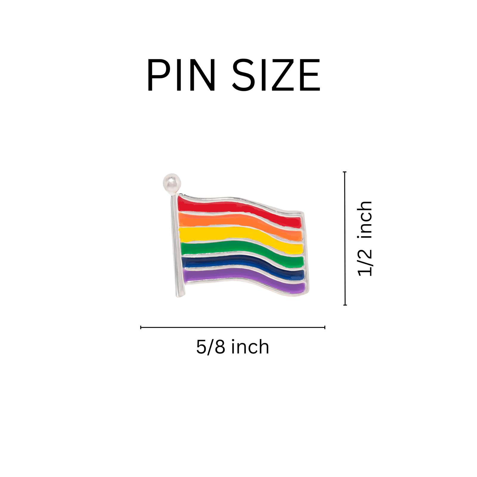 Small Rainbow Flag Lapel Pins in Bulk, LGBTQ Gay Pride Awareness – We ...