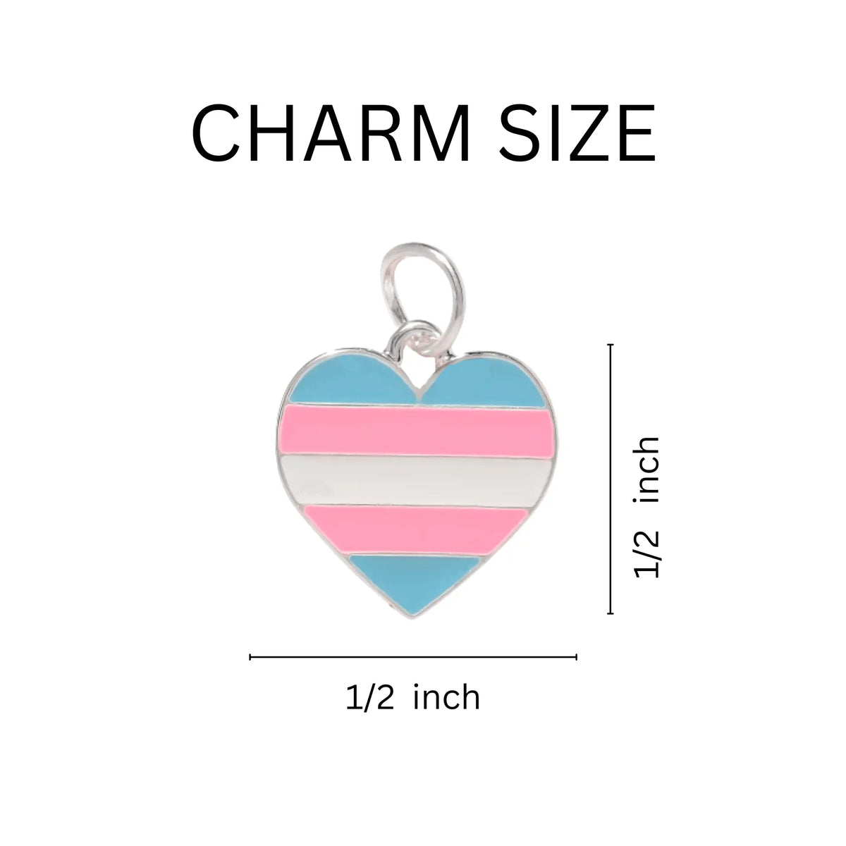 Bulk Transgender Heart Shaped Flag Silver Rope Bracelets - We Are Pride ...