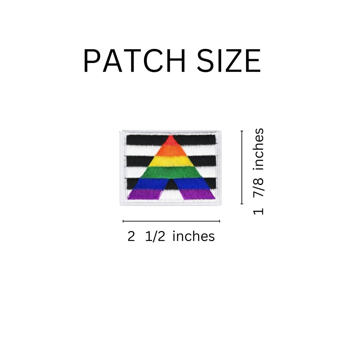 Straight ALLY Bulk Rainbow Pride Sew-On/Iron-On Patches, LGBTQ ...