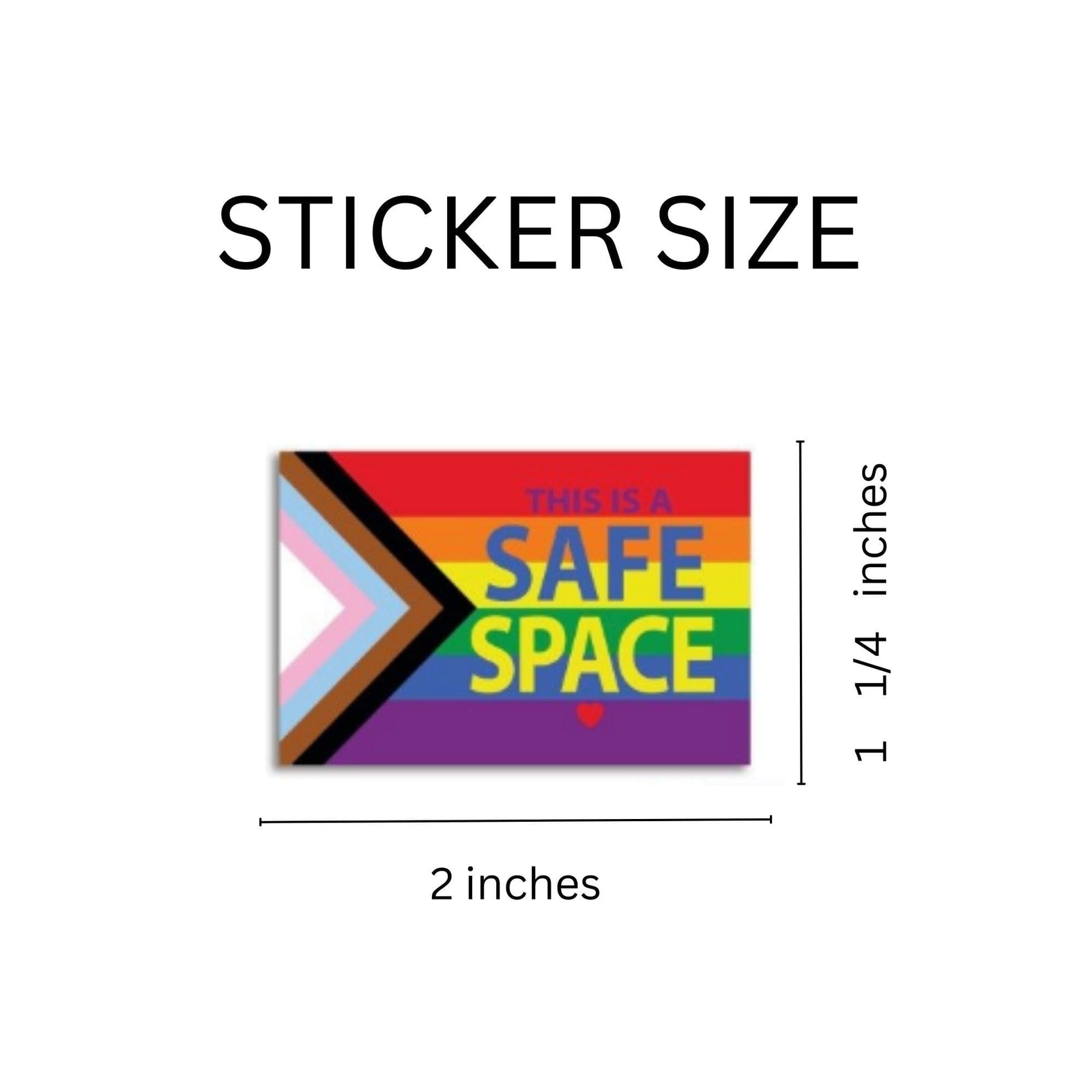 Daniel Quasar Flag This Is A Safe Space Stickers, LGBTQ Gay Pride – We ...
