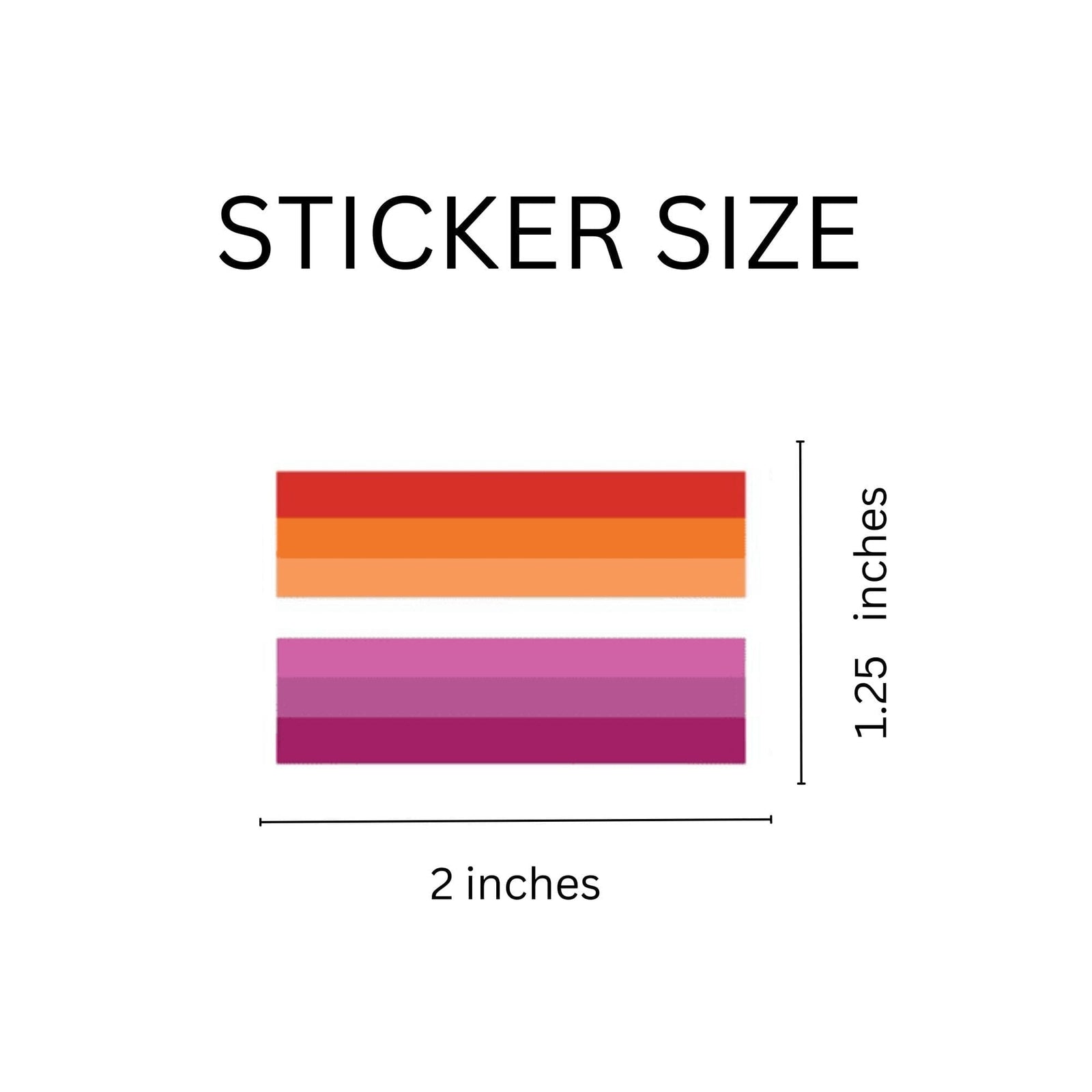 Lesbian Sunset Flag Stickers, Gay Pride Awareness - We Are Pride – We ...