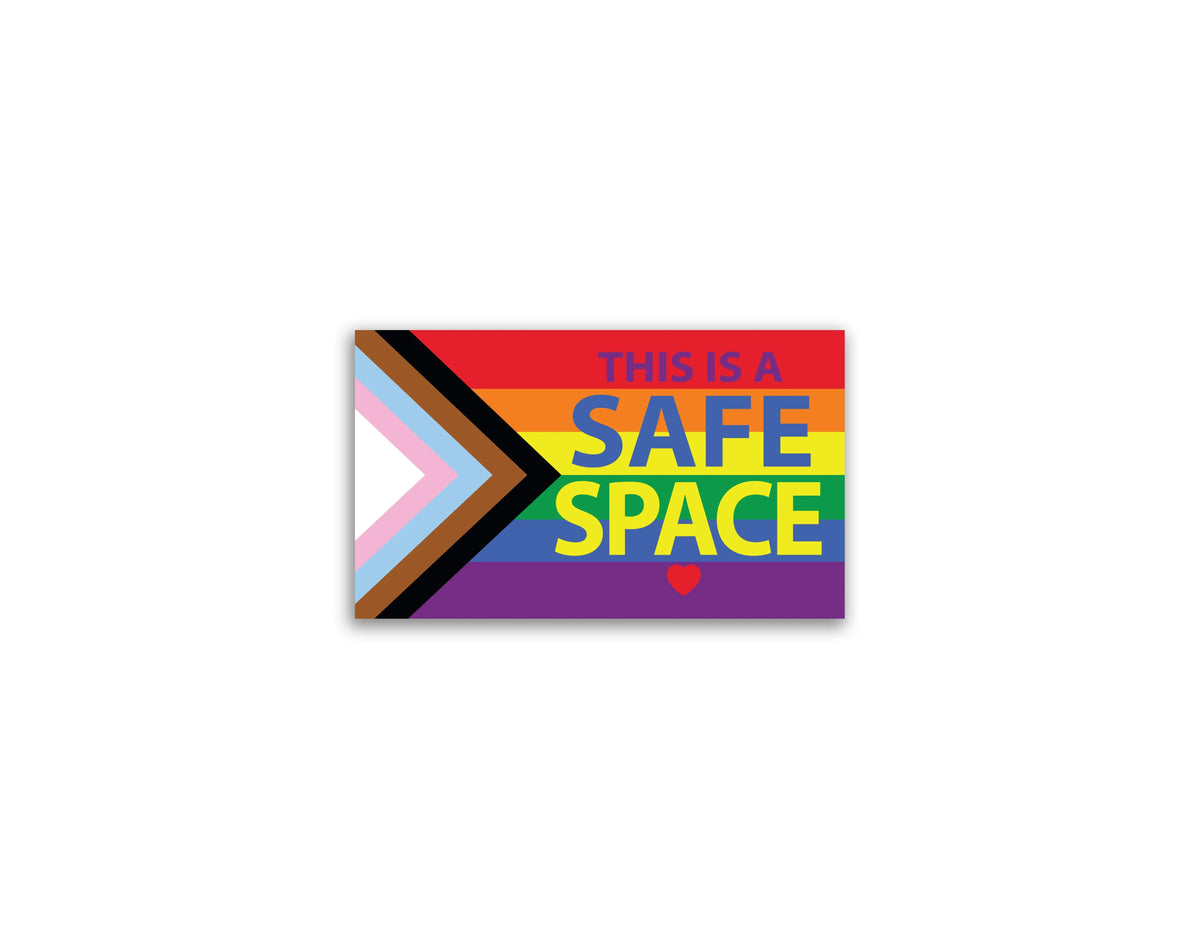 Inclusive Pride Flag Decals | Safe Space Progress Flag Design – We are ...