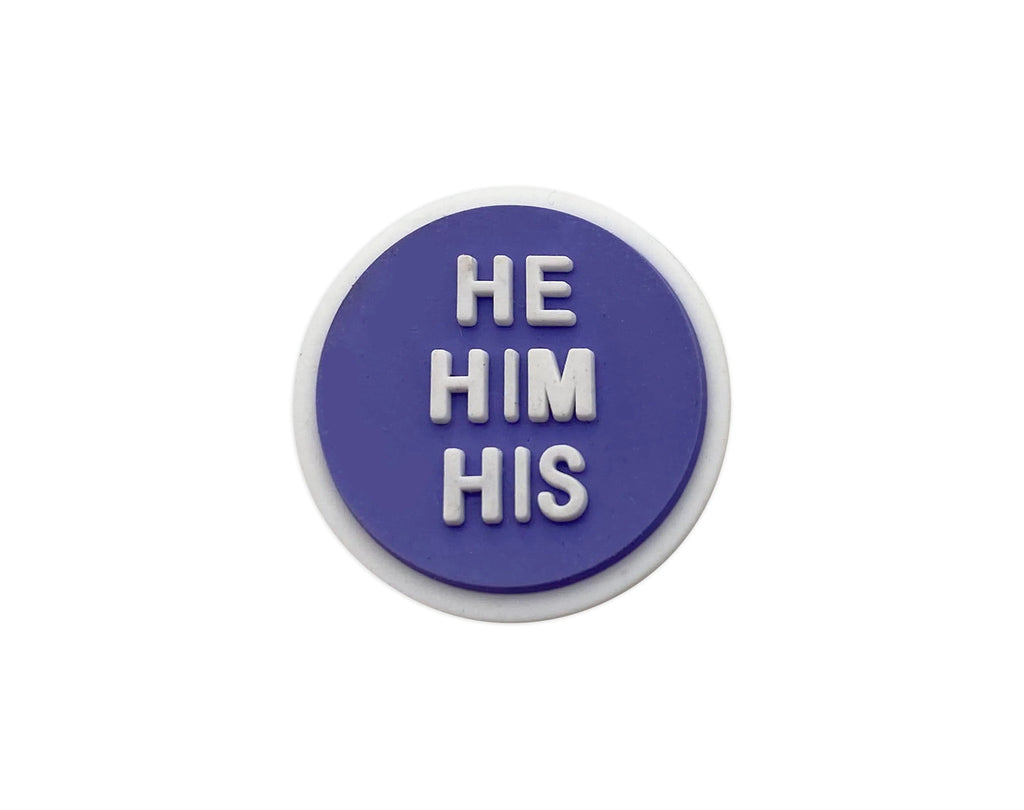 He Him Silicone Pronoun Pins for Gay Pride, LGBTQ Gay Pride Jewelry ...
