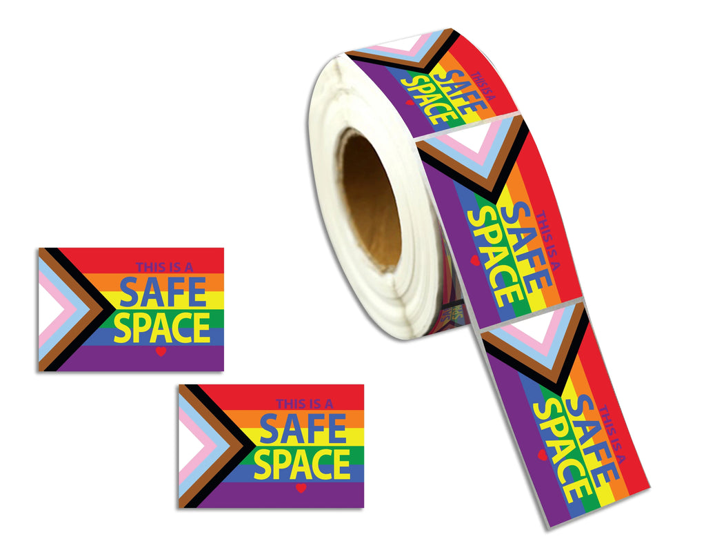 Daniel Quasar Flag This Is A Safe Space Stickers, LGBTQ Gay Pride – We ...