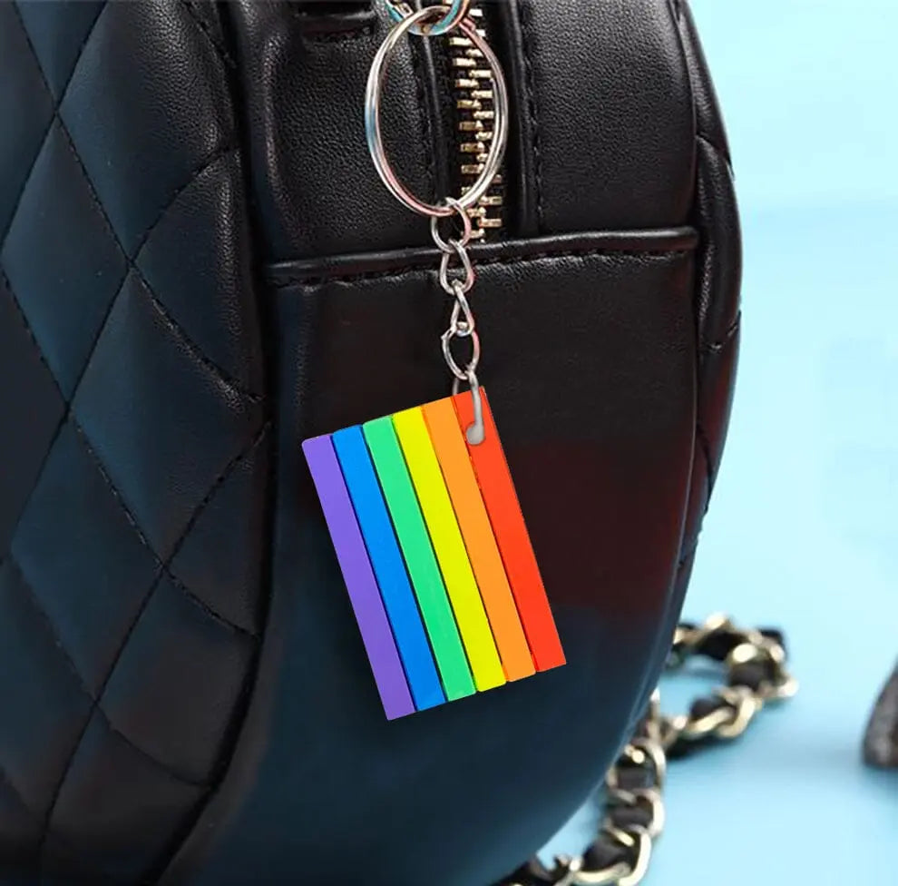Rainbow Flag Silicone Key Chains, Cheap Gay Pride Jewelry – We are Pride