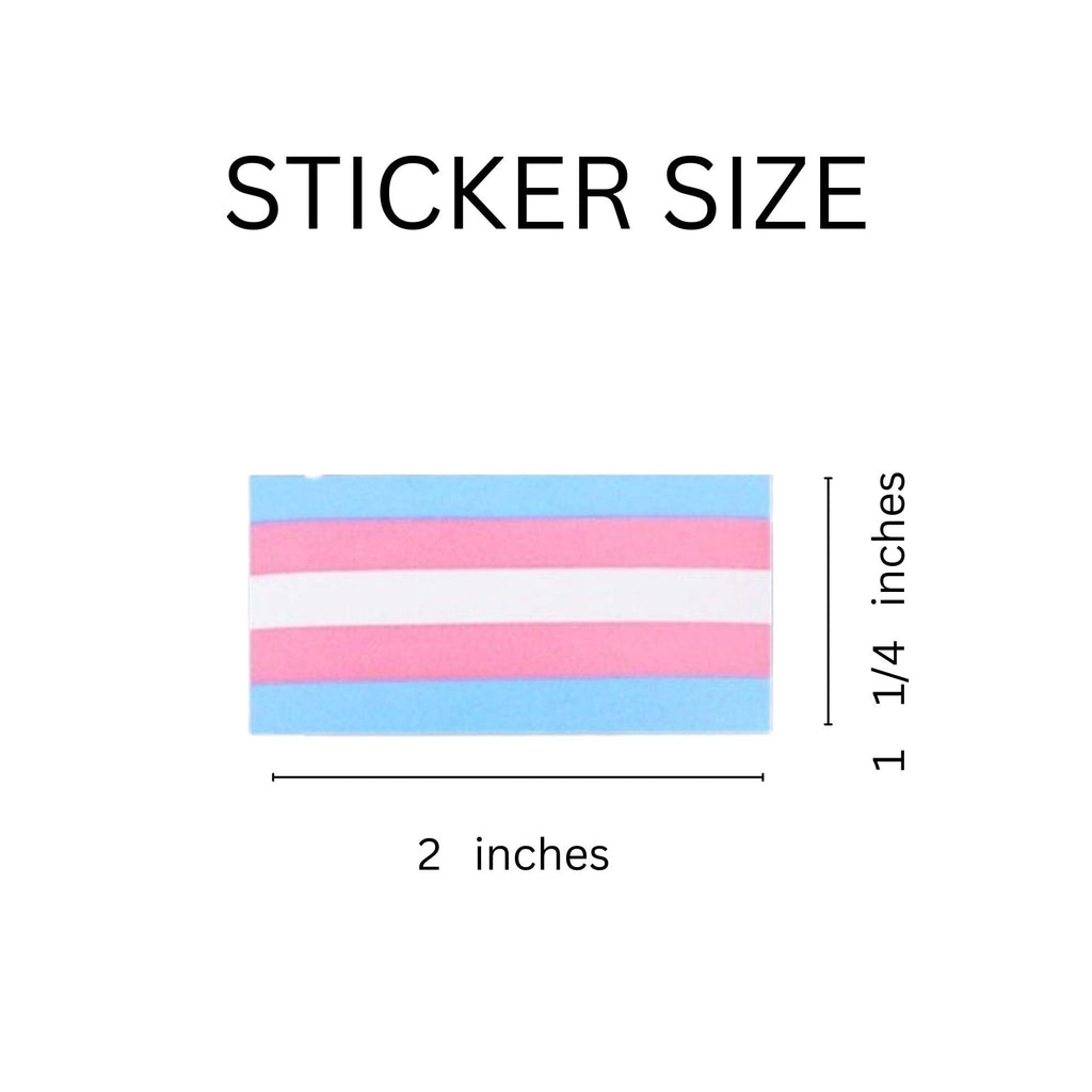 Rectangle Transgender Pride Stickers, LGBTQ Gay Pride Awareness – We ...