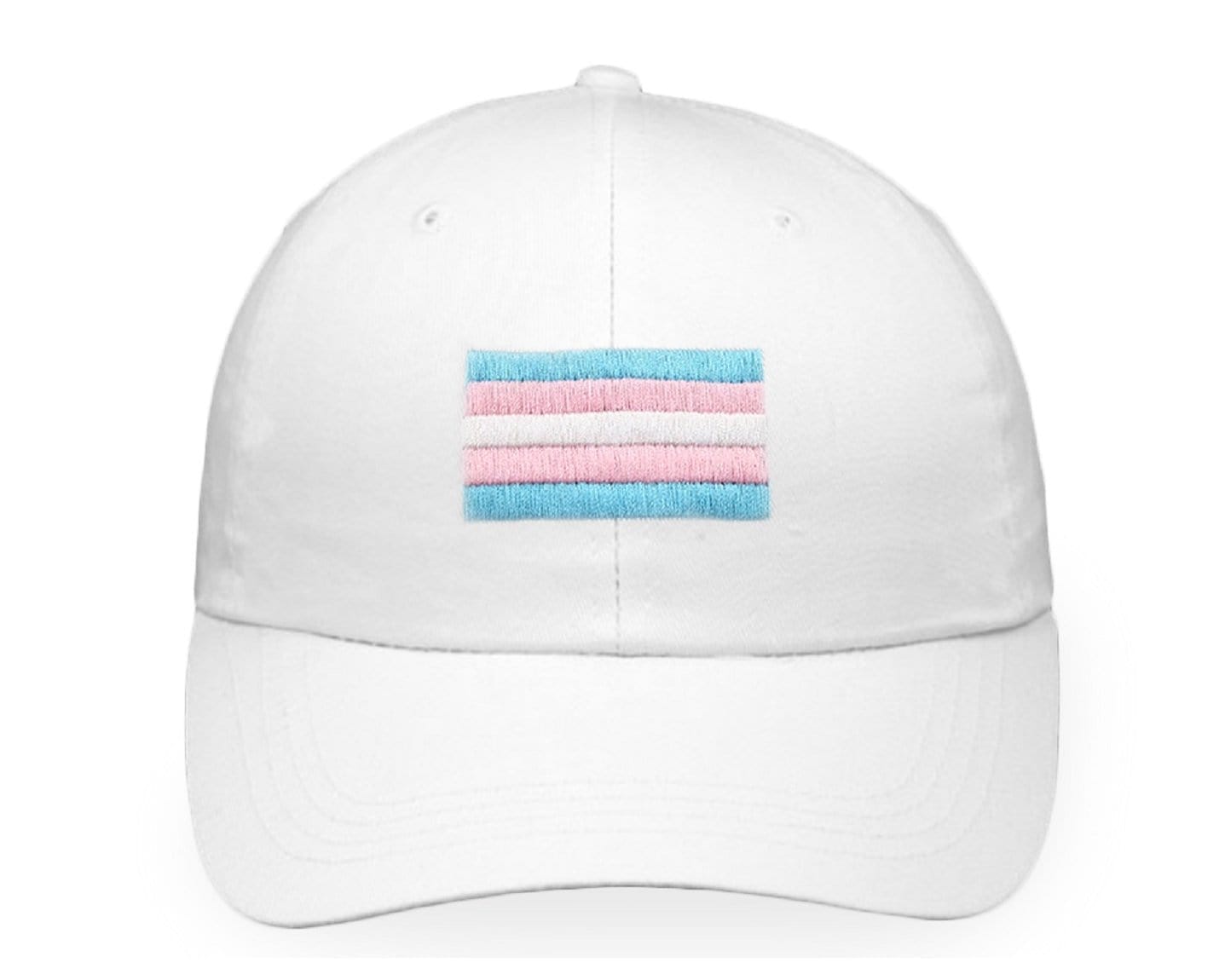 Transgender Flag Baseball Hats in White, Bulk LGBTQ Gay Pride Hats – We ...