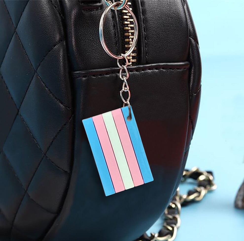 Transgender Flag Silicone Key Chains, Cheap Gay Pride Jewelry – We are ...